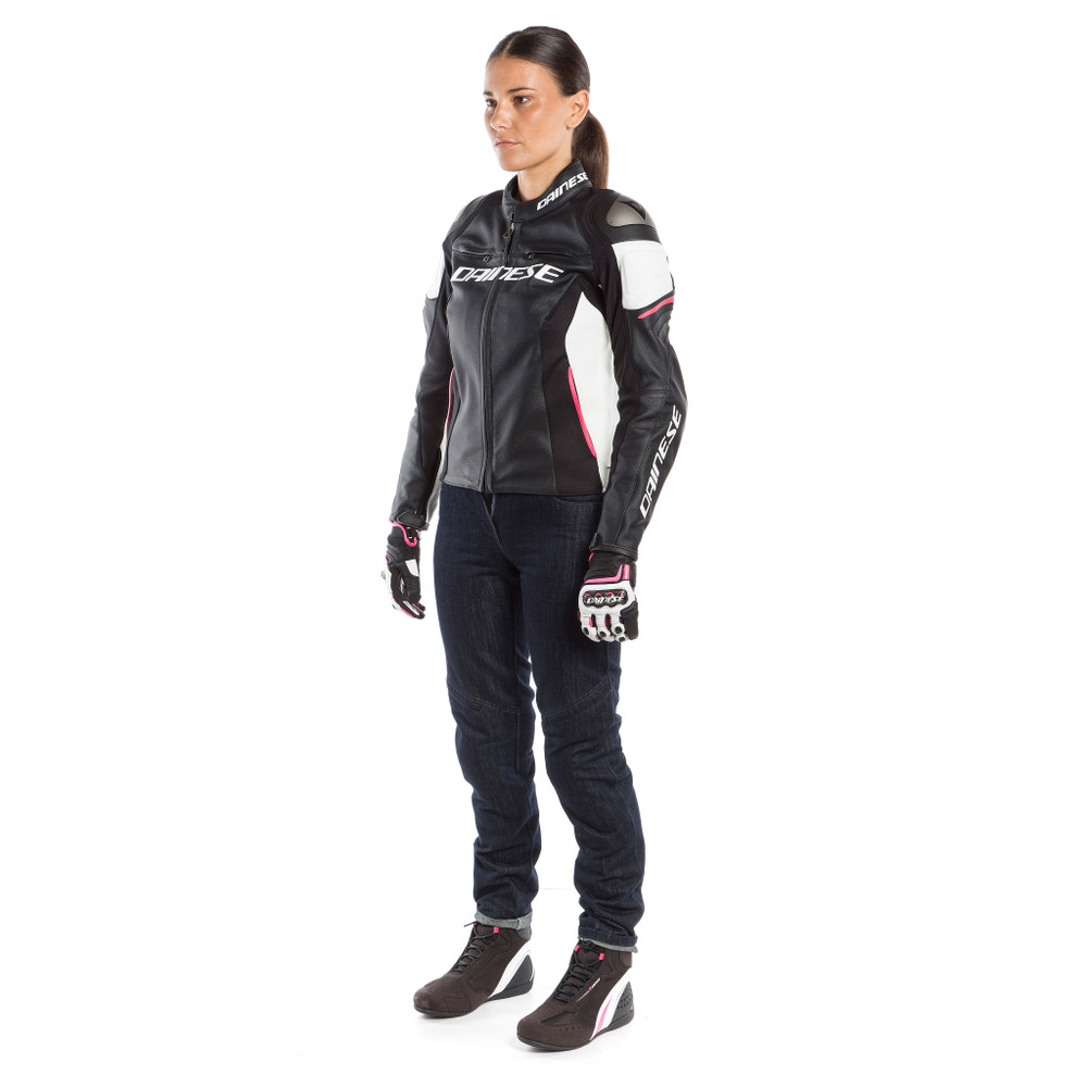 Racing 3 Lady Leather Jacket: Leather motorcycle jacket - Dainese ...