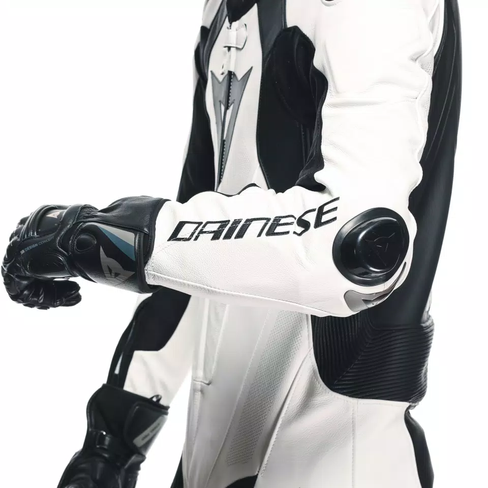 LAGUNA SECA 5 1PC LEATHER SUIT PERF. | WHITE/BLACK | Dainese