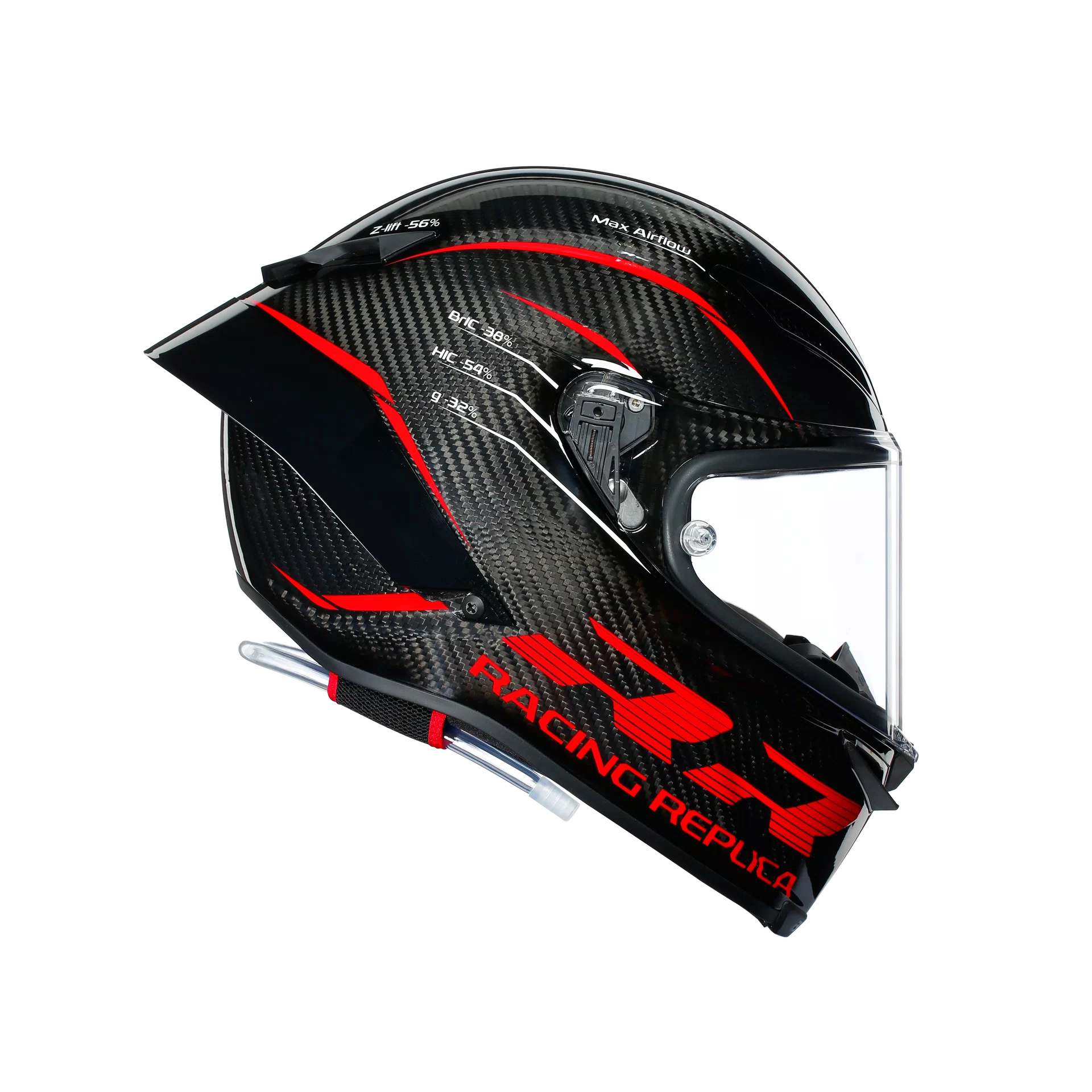 PISTA GP RR PERFORMANCE CARBON/RED - MOTORBIKE FULL FACE HELMET E2206 ...