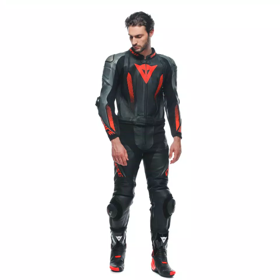 LAGUNA SECA 5 - MEN'S 2-PIECE MOTORCYCLE LEATHER SUIT | BLACK ...