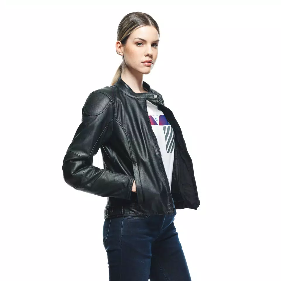 ELECTRA LADY LEATHER JACKET | BLACK | Dainese