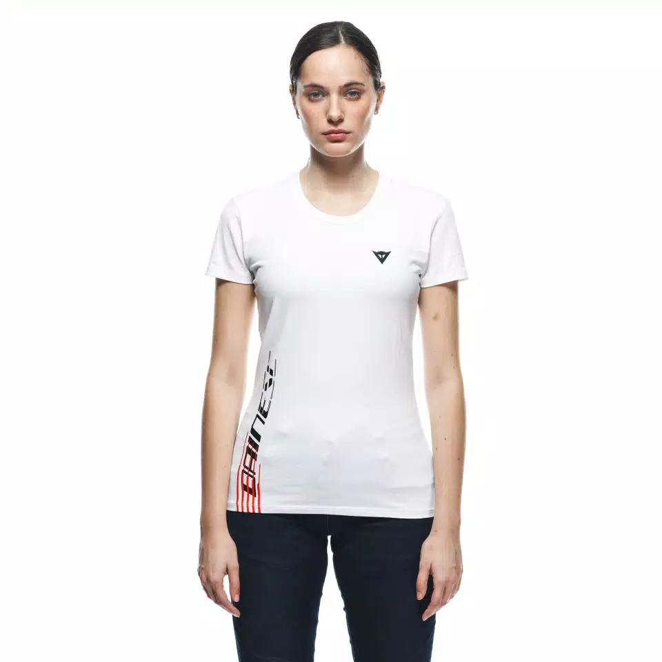 DAINESE T-SHIRT LOGO LADY | WHITE/BLACK | Dainese