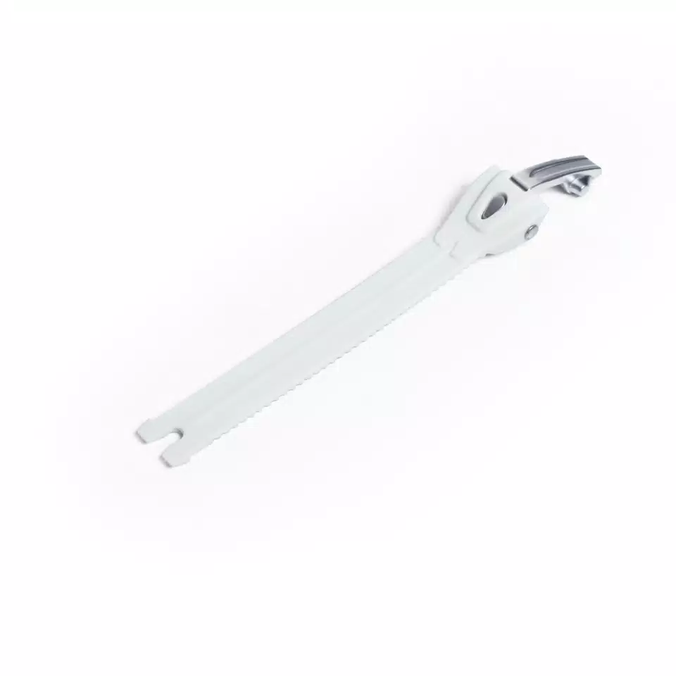 CLOSURE BAND WITH ALUMINUM PULLER L 17cm COMP EVO 2 - WHITE / SILVER