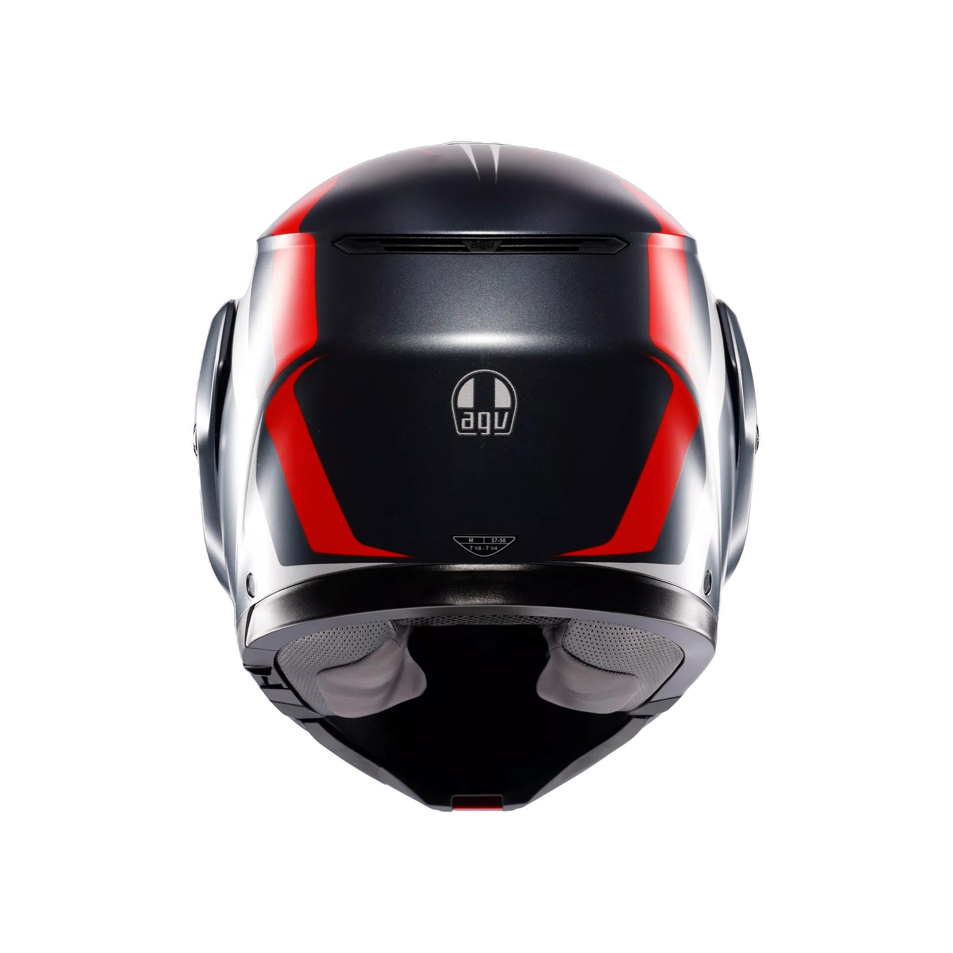 Open Face Helmet STREETMODULAR RESIA MATT GREY/SILVER/RED - MOTORBIKE ...