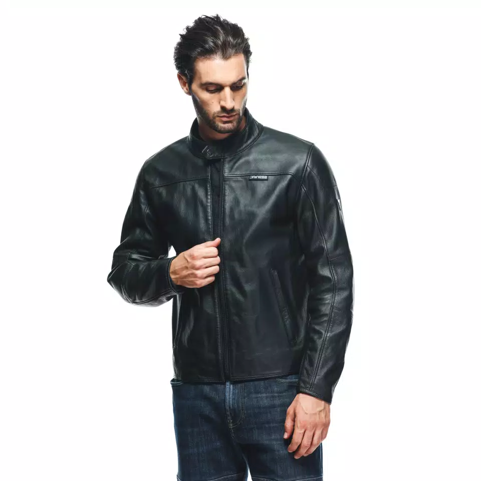 MIKE 3 - MEN'S MOTORCYCLE LEATHER JACKET | BLACK | Dainese