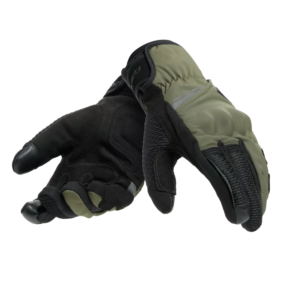 TRENTO D-DRY®- MEN'S WATERPROOF MOTORCYCLE GLOVES | BLACK/GRAPE-LEAF ...