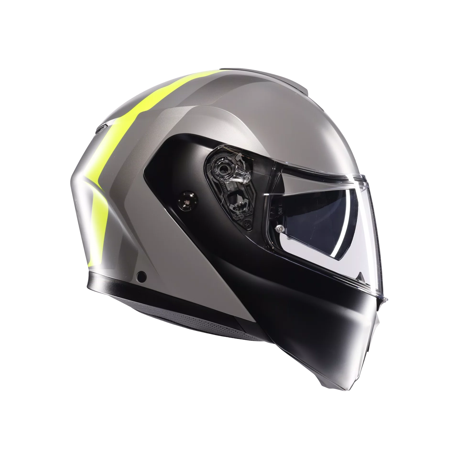 Open Face Helmet STREETMODULAR RESIA MATT GREY/BLACK/YEL FLUO ...
