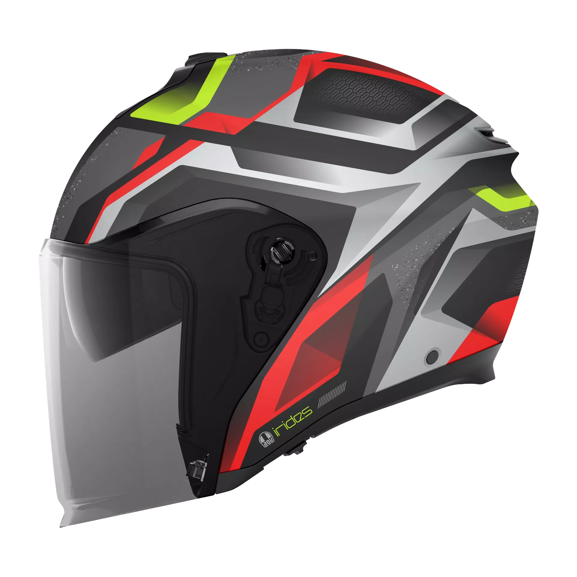 IRIDES AGV E2206 - ZURIGO BLACK/RED/YELLOW FLUO