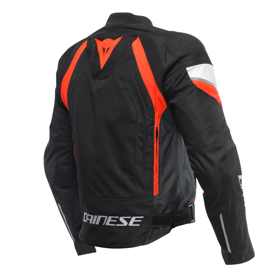 AVRO 5 TEX JACKET | BLACK/RED-FLUO/WHITE | Dainese