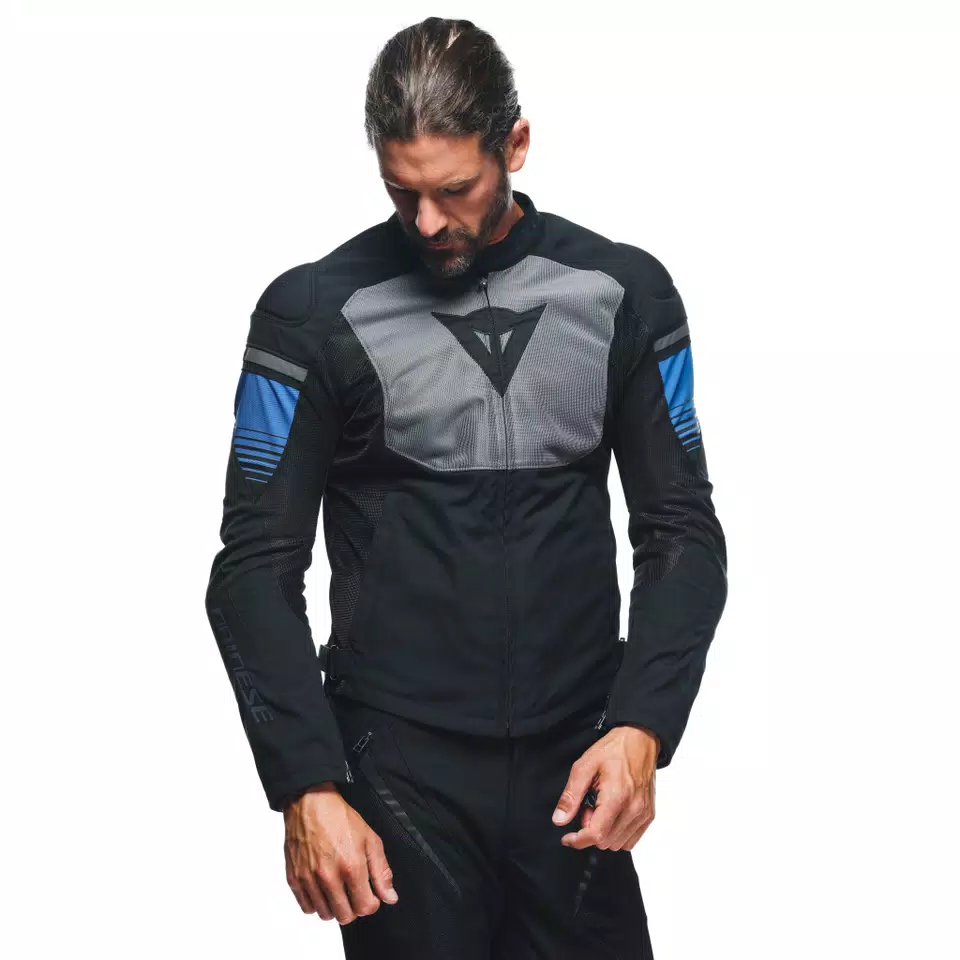 AIR FAST TEX JACKET | BLACK/GRAY/RACING-BLUE | Dainese