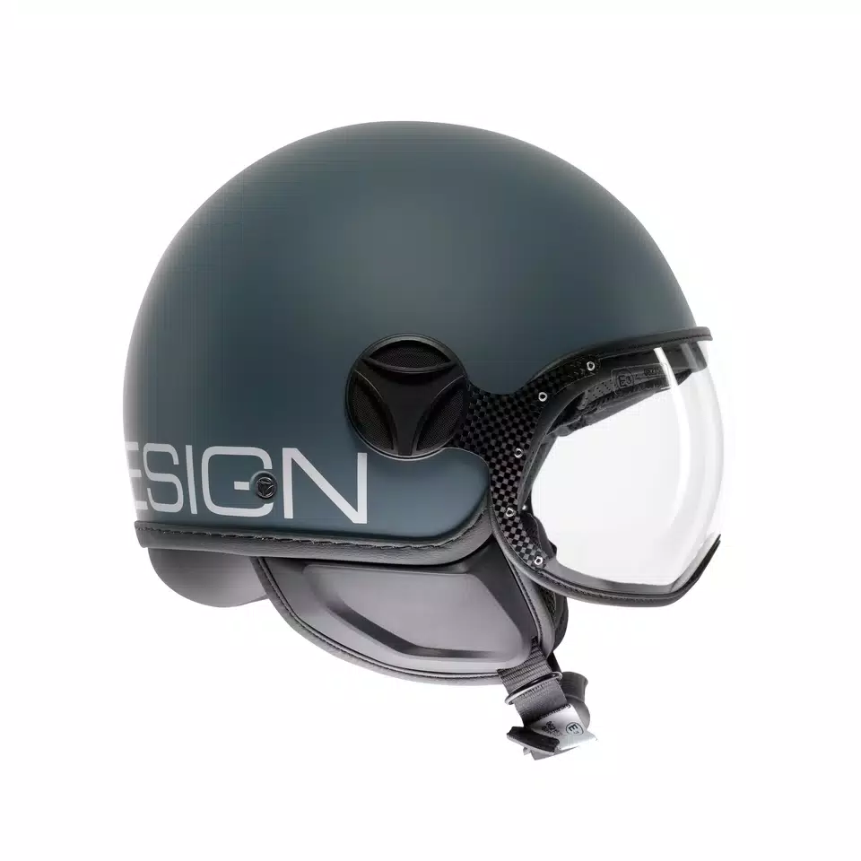 MOMODESIGN FGTR CLASSIC CANDY MATT BLAUGRÜN / WEISS - JET-HELM MIT ...