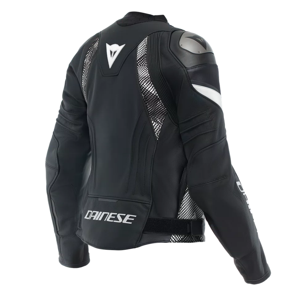AVRO 5 LEATHER JACKET WMN | BLACK/BLACK/WHITE | Dainese