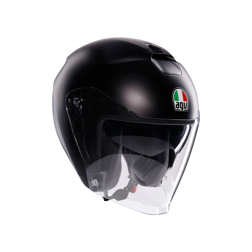 IRIDES MONO MATT BLACK CASQUE MOTO JET E2206 AGV IRIDES MONO MATT BLACK CASQUE MOTO JET E2206 AGV