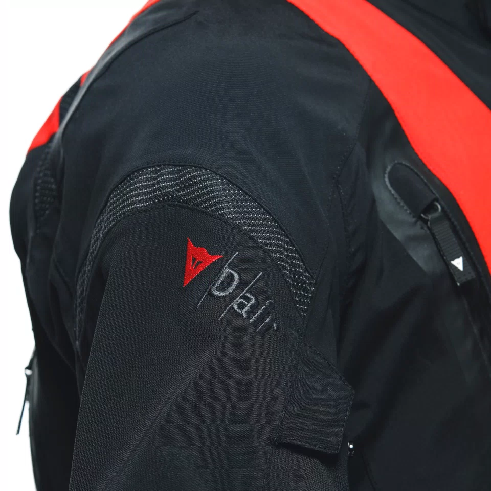 STELVIO D-AIR® D-DRY® XT JACKET | BLACK/LAVA-RED | Dainese