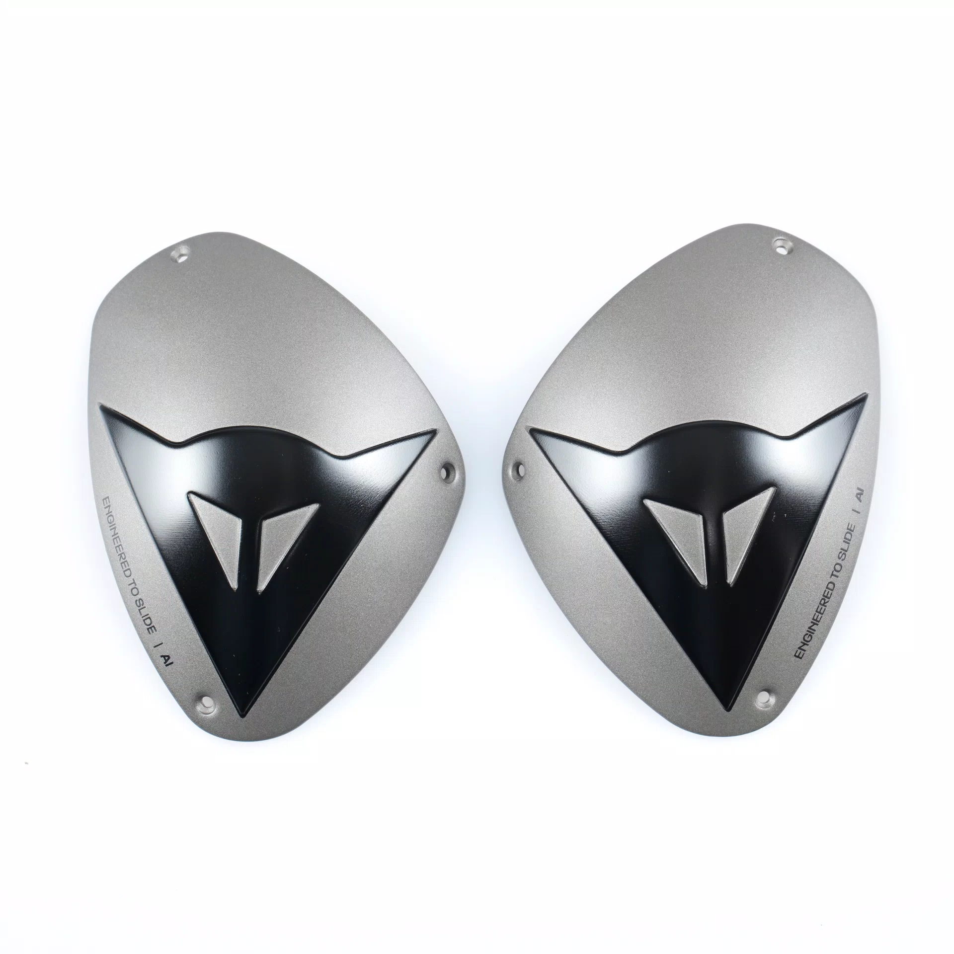 DETS ALUMINUM KNEE PLATES | ALUMINUM/BLACK | Dainese