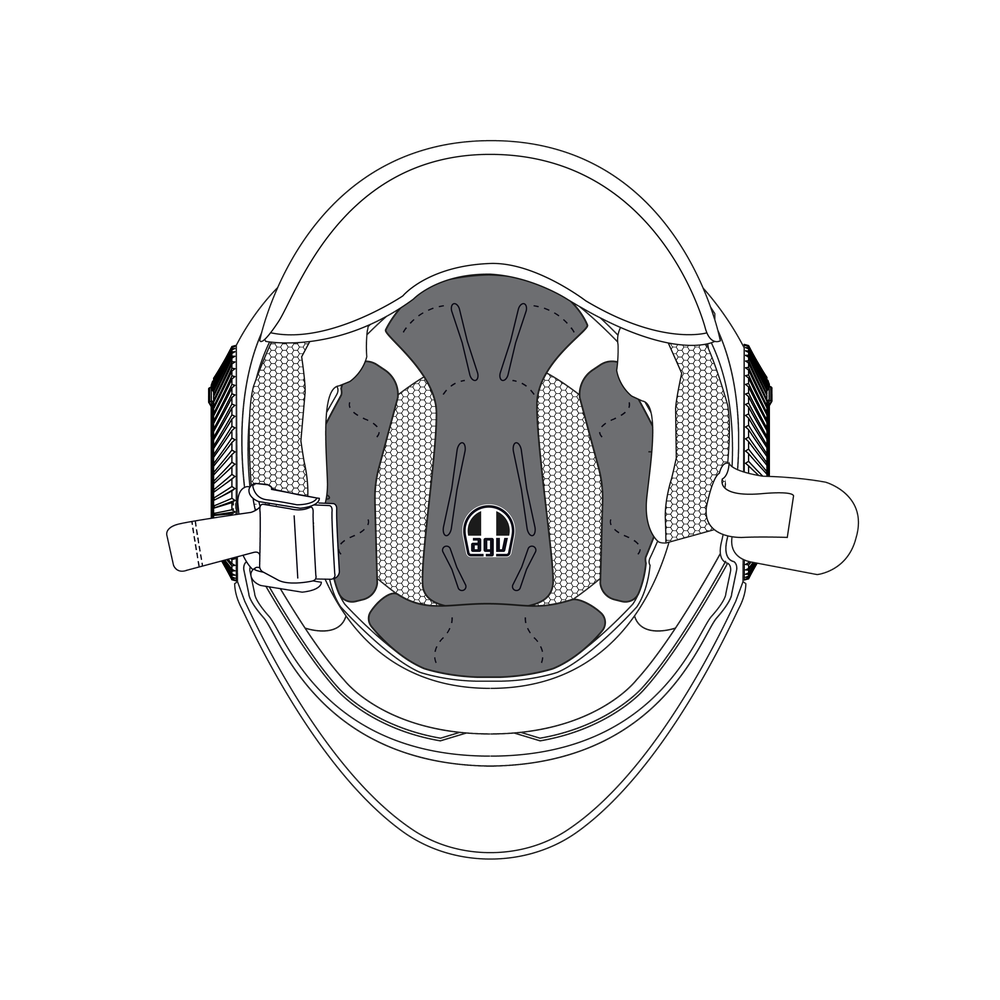 AGV CROWN PAD BLADE/BLADE LX/BLADE AIR-NET (S) - NEUTRAL | Dainese