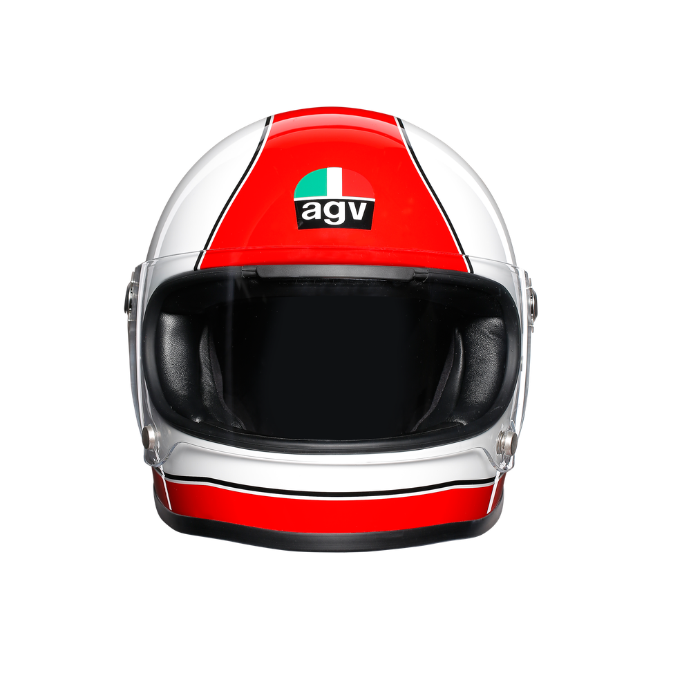 X3000 Multi Dot - Super Agv Red/White - Motorcycle helmets - Riders ...