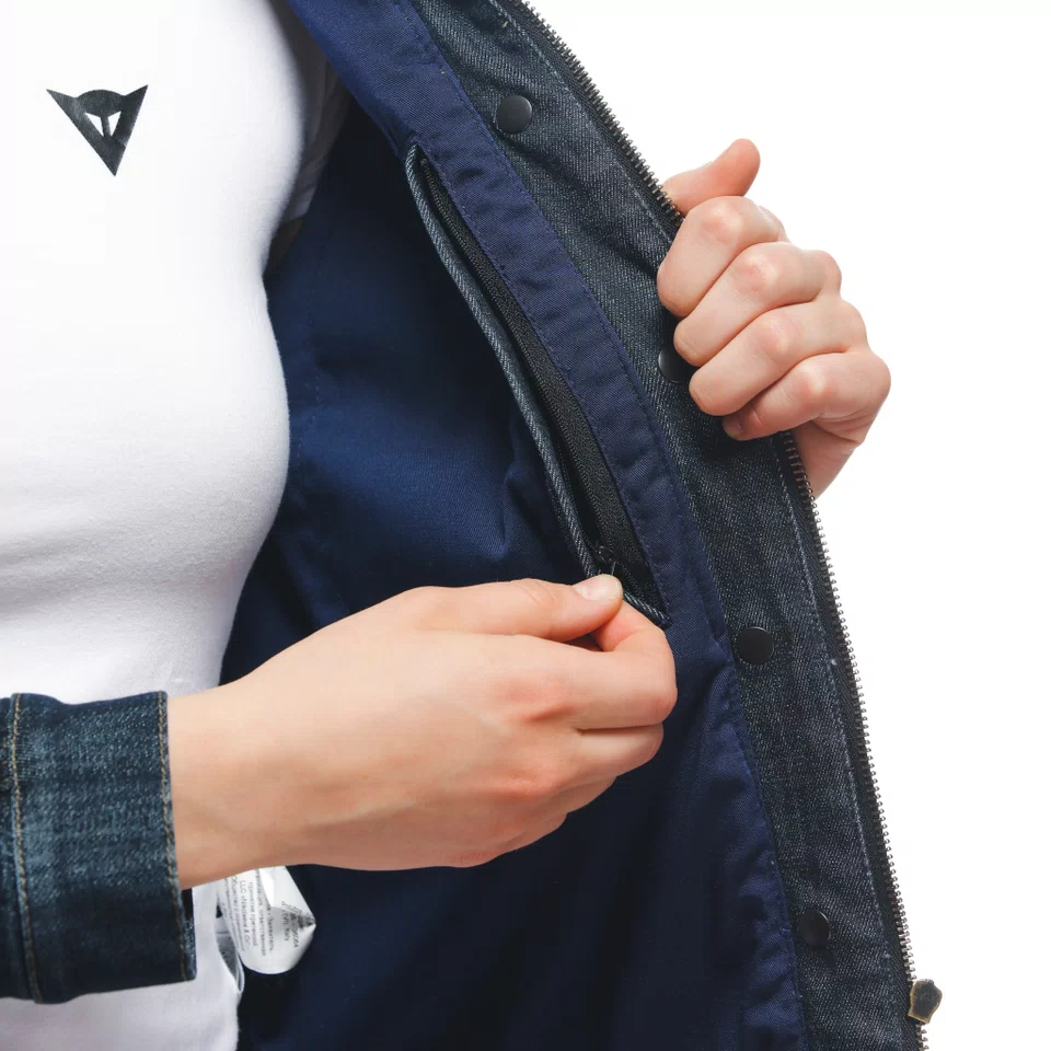 DENIM TEX - WOMEN'S MOTORCYCLE JACKET IN FABRIC | BLUE | Dainese