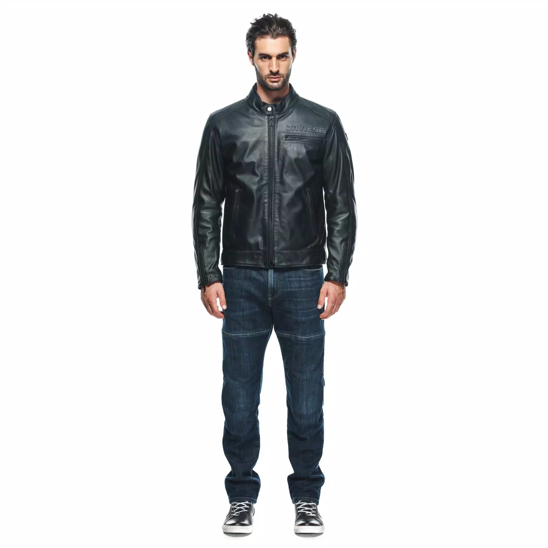 ZAURAX - MEN'S MOTORCYCLE LEATHER JACKET | BLACK | Dainese ZAURAX - MEN'S MOTORCYCLE LEATHER JACKET | BLACK | Dainese