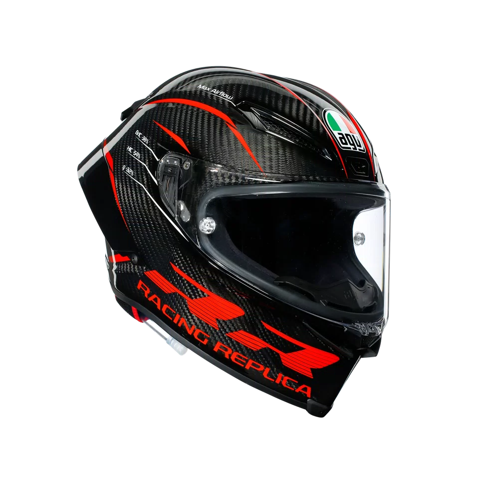 PISTA GP RR PERFORMANCE CARBON/RED - MOTORBIKE FULL FACE HELMET E2206 ...