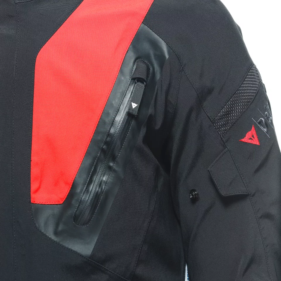 STELVIO D-AIR® D-DRY® XT JACKET | BLACK/LAVA-RED | Dainese
