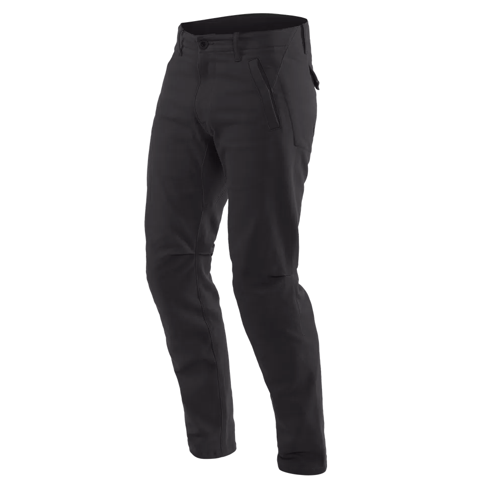 CHINOS - MEN'S MOTORCYCLE PANTS IN FABRIC | BLACK | Dainese
