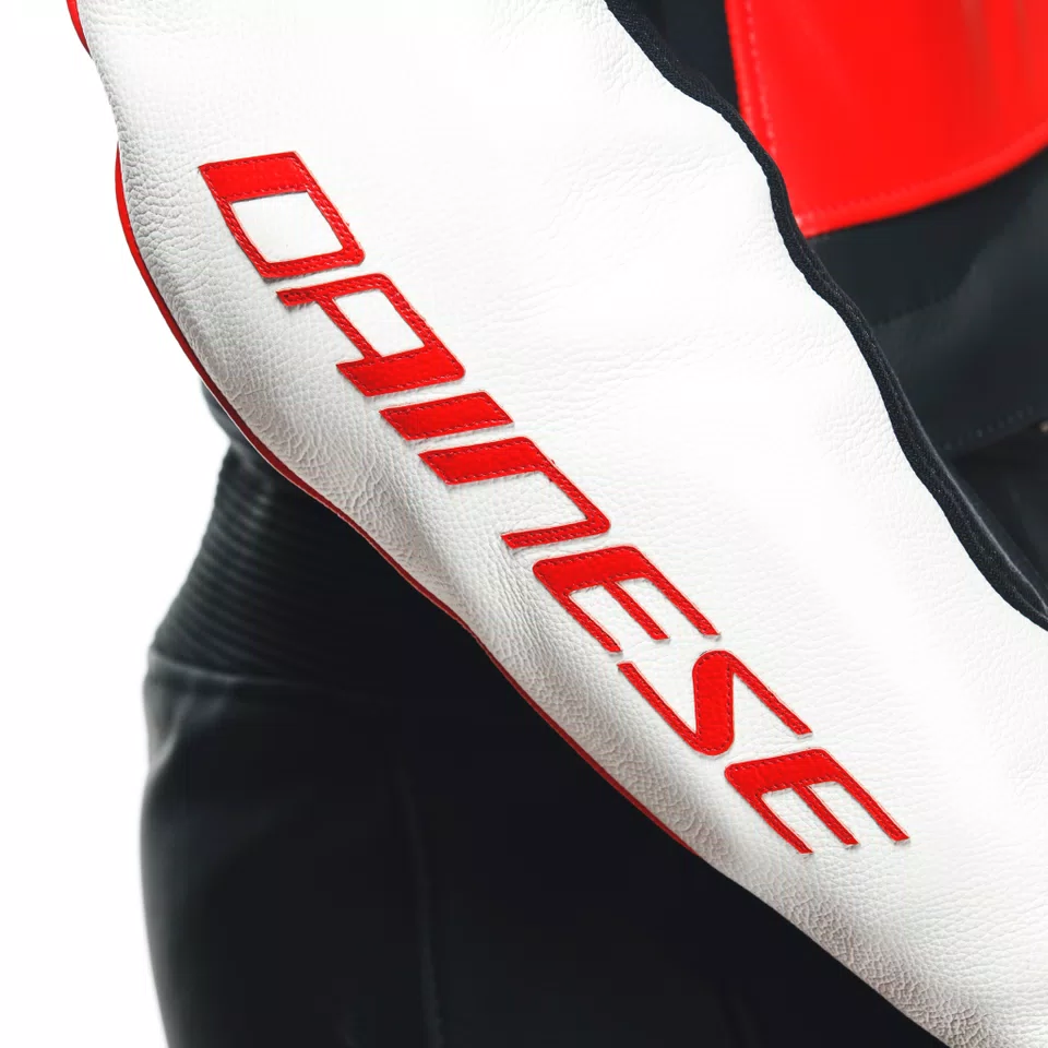 MIRAGE LADY LEATHER 2PCS SUIT S/T | BLACK/LAVA-RED/WHITE | Dainese
