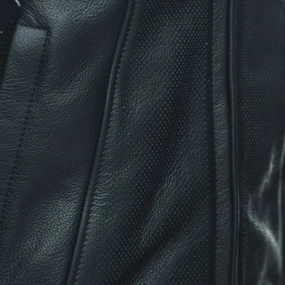 RACING 4 LEATHER JACKET PERF. | BLACK/CHARCOAL-GRAY | Dainese