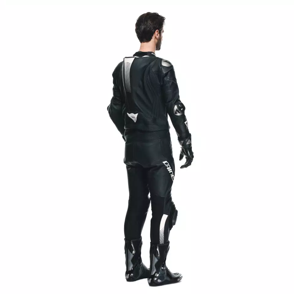 LAGUNA SECA 5 2PCS LEATHER SUIT | BLACK/BLACK/WHITE | Dainese