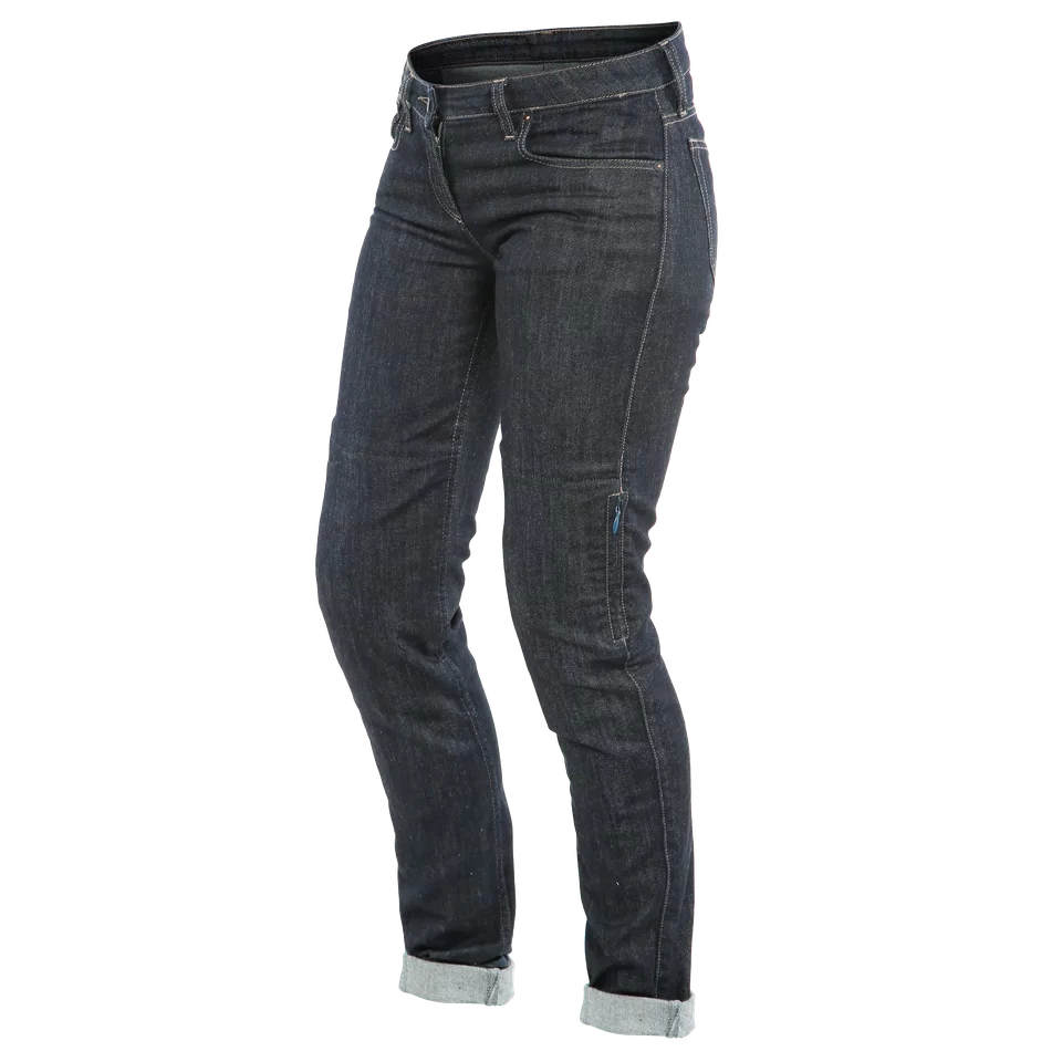DENIM SLIM LADY TEX PANTS | BLUE | Dainese