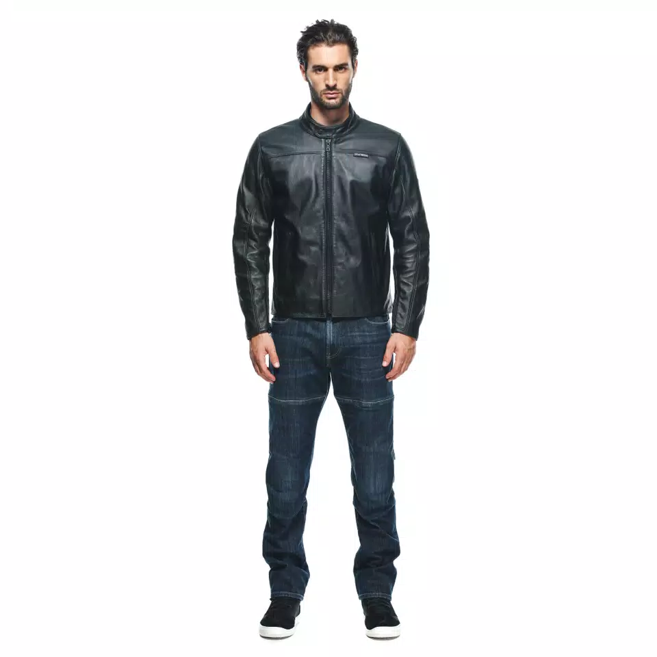 MIKE 3 - MEN'S MOTORCYCLE LEATHER JACKET | BLACK | Dainese