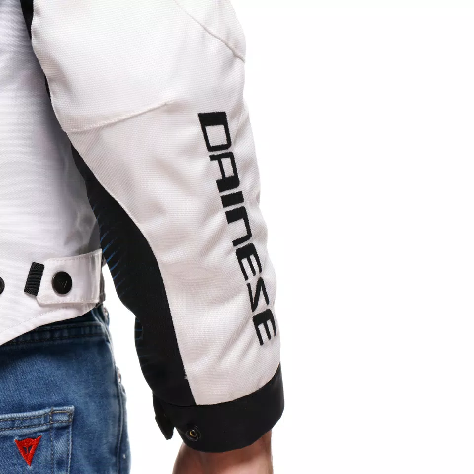 SUPER SPRINT D-DRY - HERREN WASSERDICHTE MOTORRADJACKE | BLACK/BLUE ...