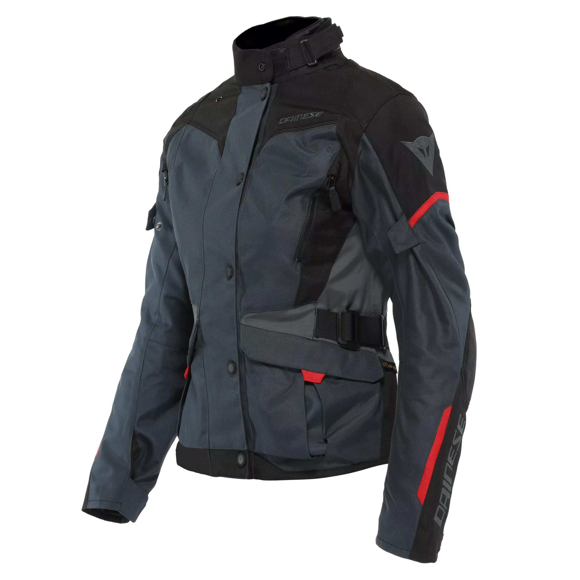 TEMPEST 3 LADY D-DRY® JACKET | EBONY/BLACK/LAVA-RED | Dainese