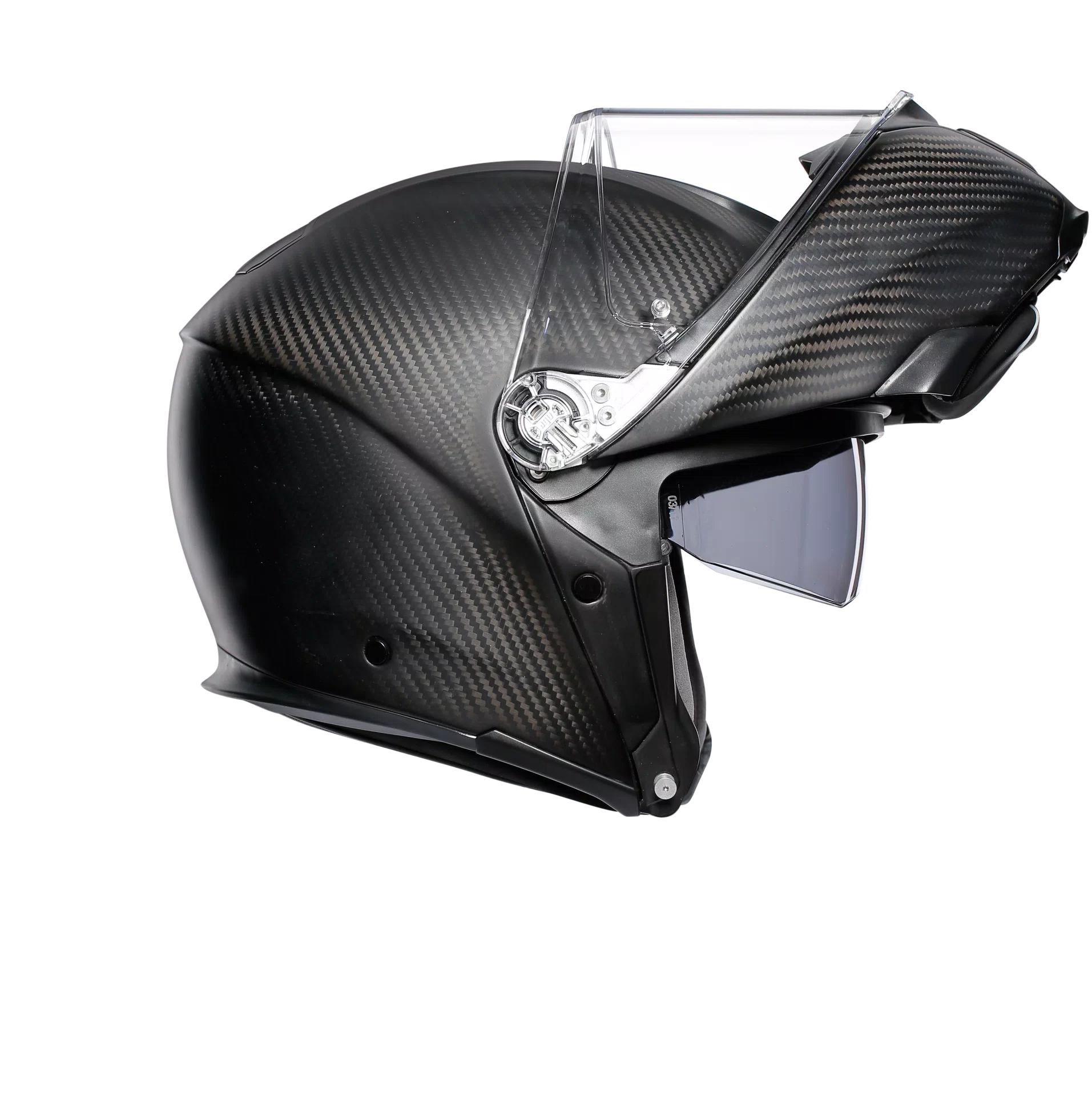 SPORTMODULAR MATT CARBON - MOTORBIKE FLIP UP HELMET E2205 | AGV